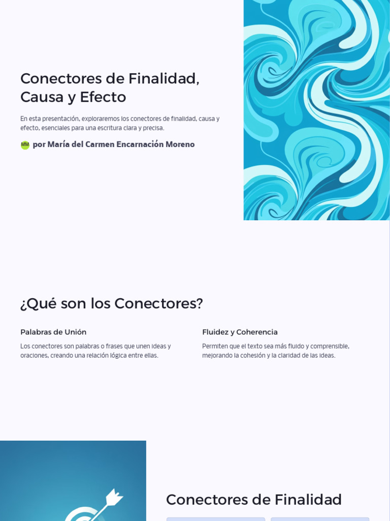 Conectores de Finalidad Causa y Efecto | PDF