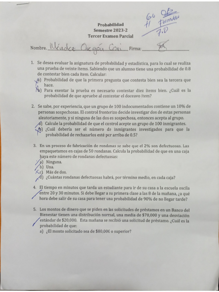 Tercer Examen Parcial - PR | PDF