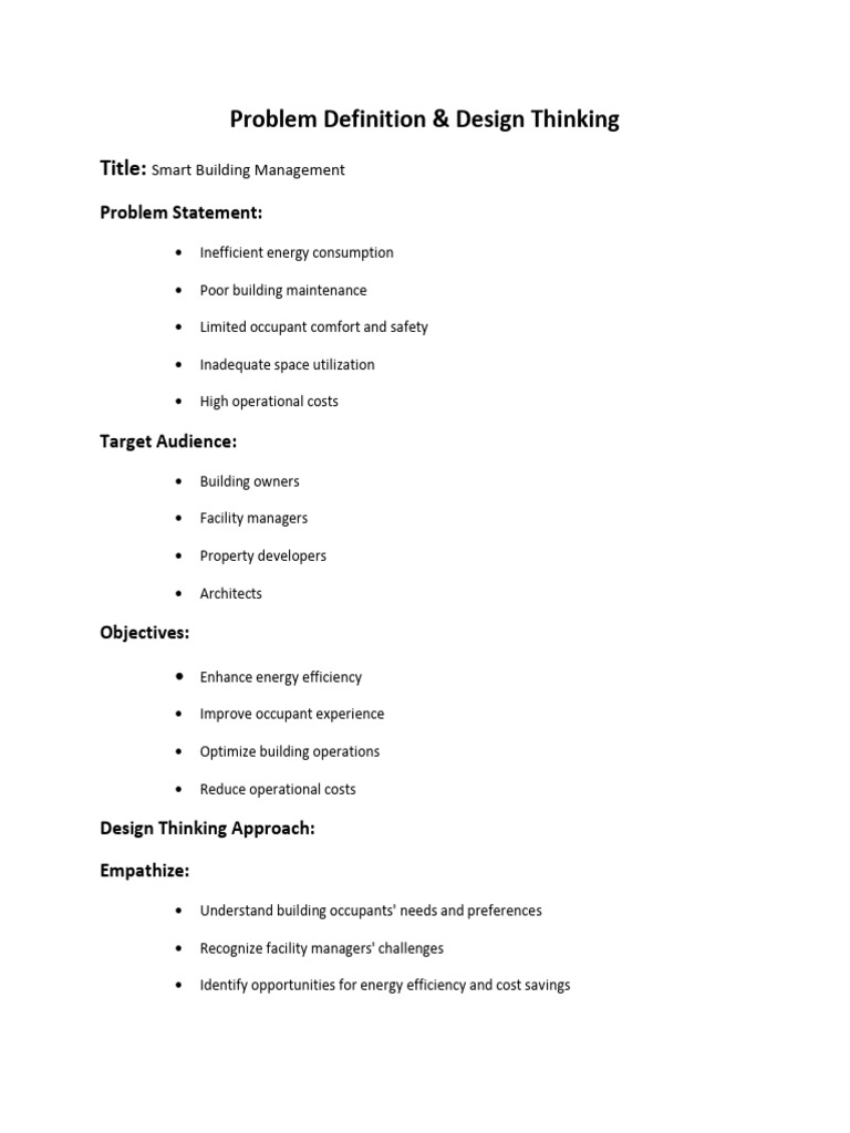 Problem Definition & Design Thinking: Title | PDF