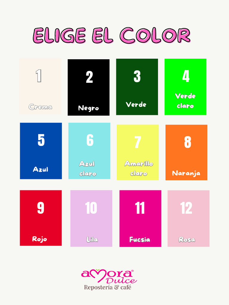 Tabla de Colores | PDF