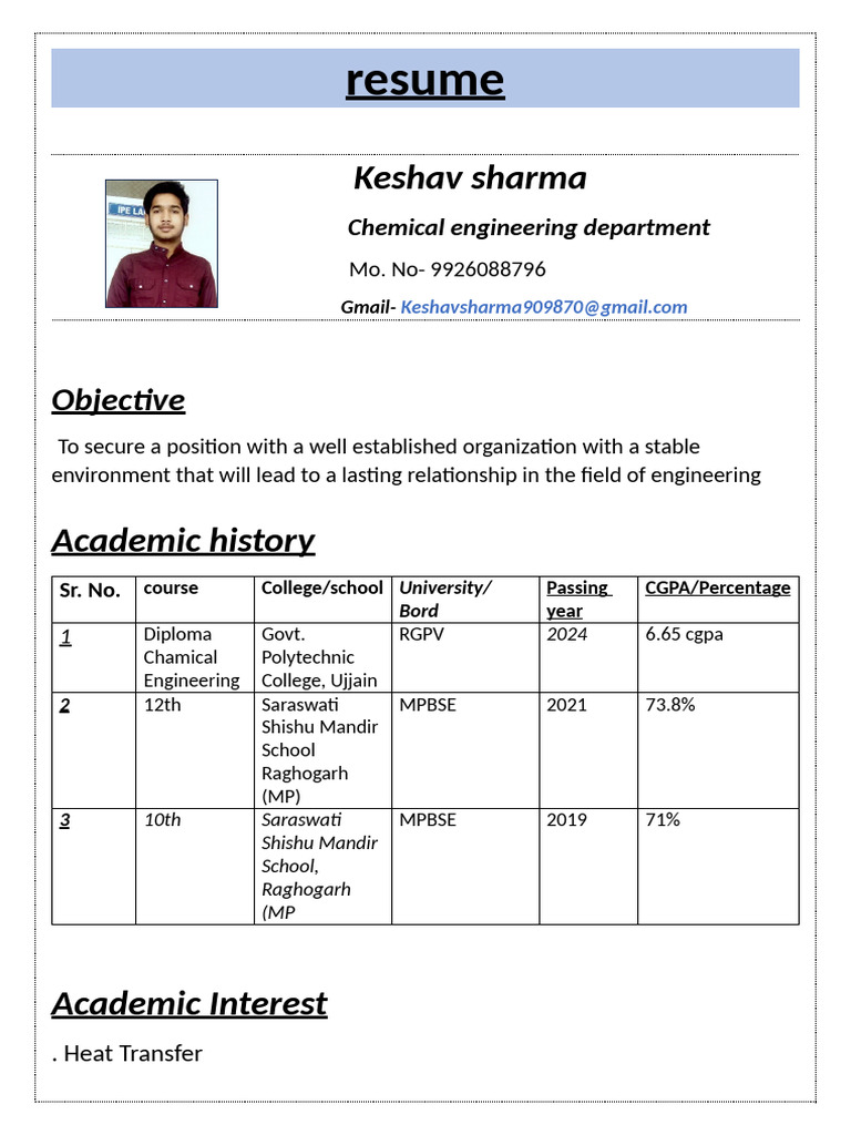 Keshav Resume | PDF