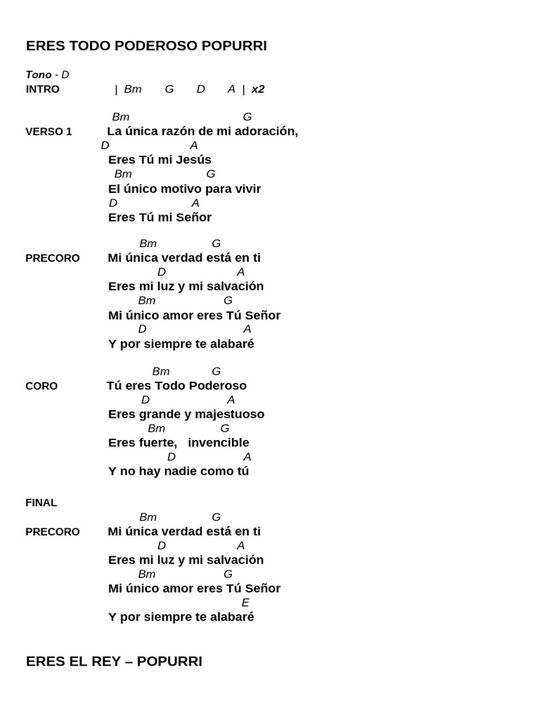 Canciones de Alabanza Poderosa | PDF