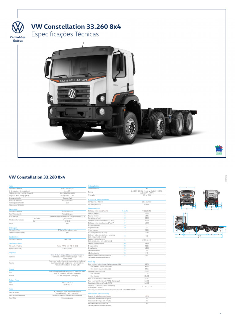 Ficha Técnica Iveco | PDF | Eixo | Freio