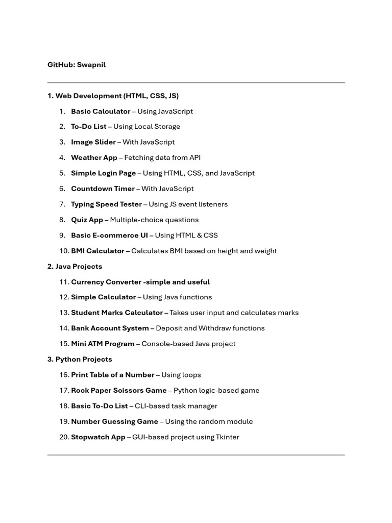 GitHub Swapnil | PDF