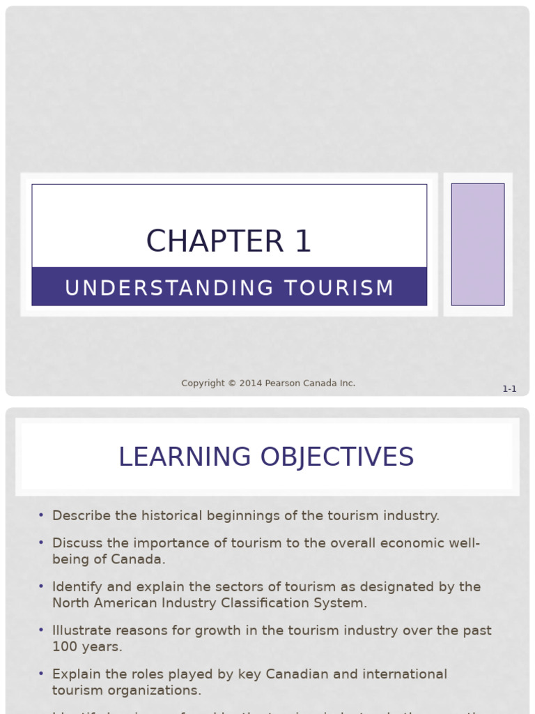 Chapter 1 - Understanding Tourism | PDF | Tourism | Canada
