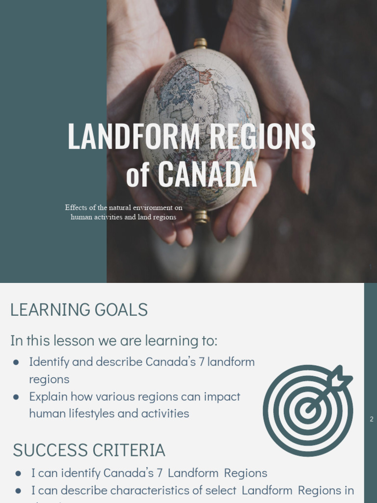 Canada's Landforms & Regions | PDF | Appalachian Mountains | Great Plains