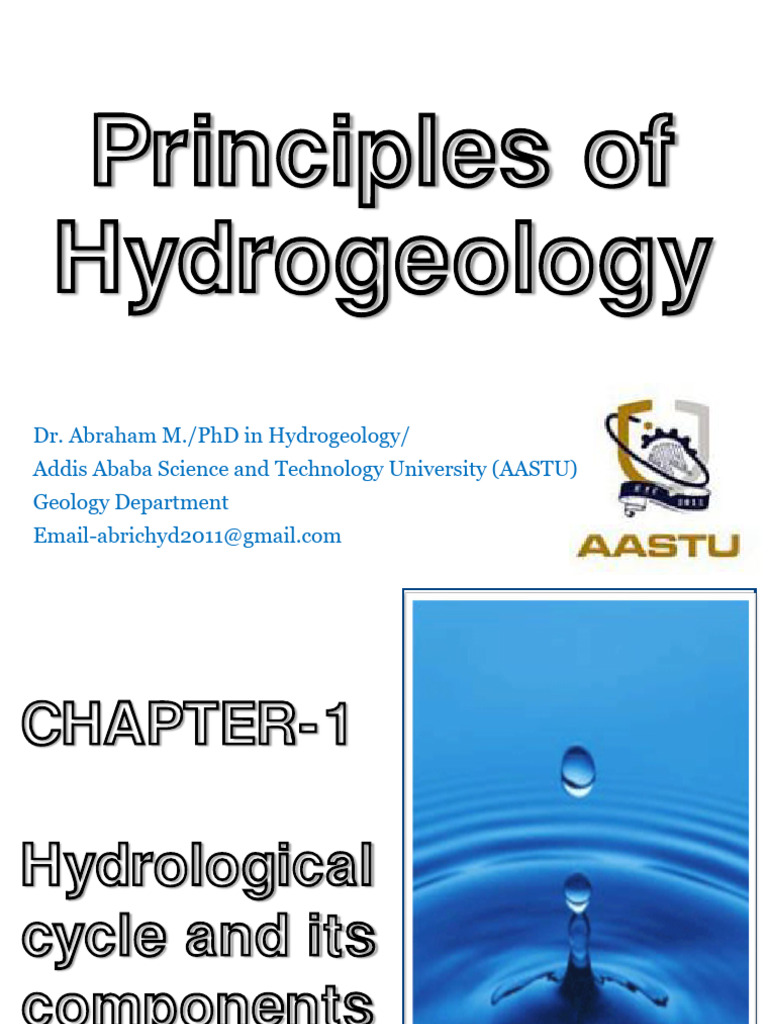Chapter - 1&2 - Hydrological Cycle | PDF | Water Cycle | Hydrology