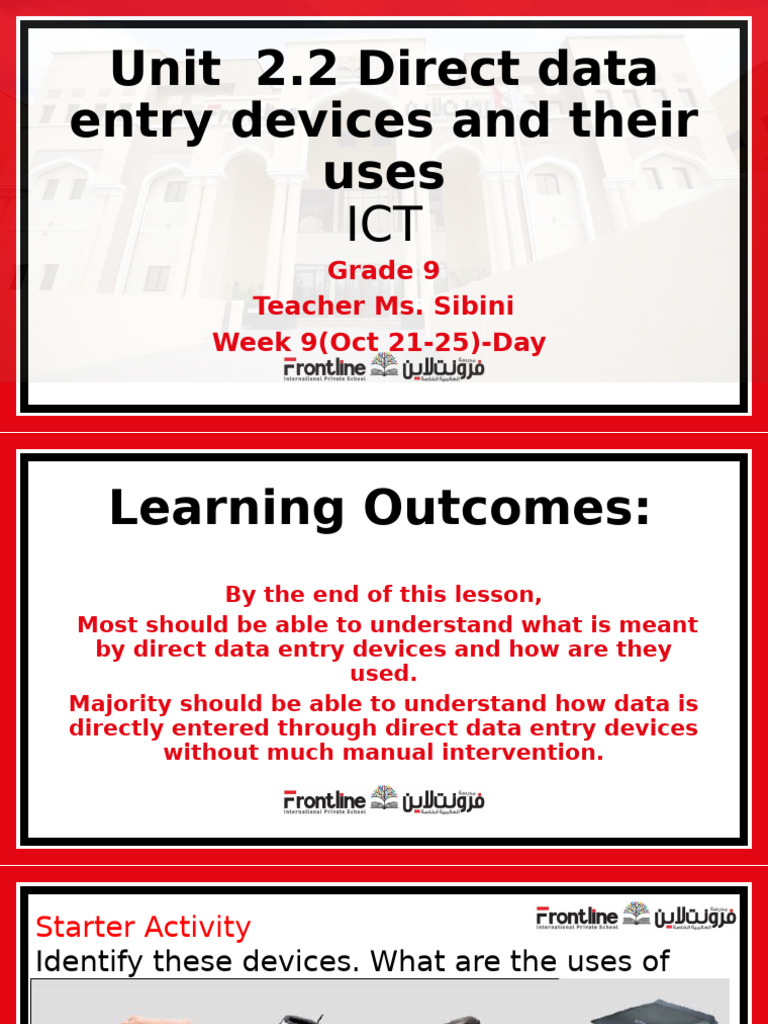 GRADE9 WEEK8 Direct Data Entry Devices | PDF | Radio Frequency ...