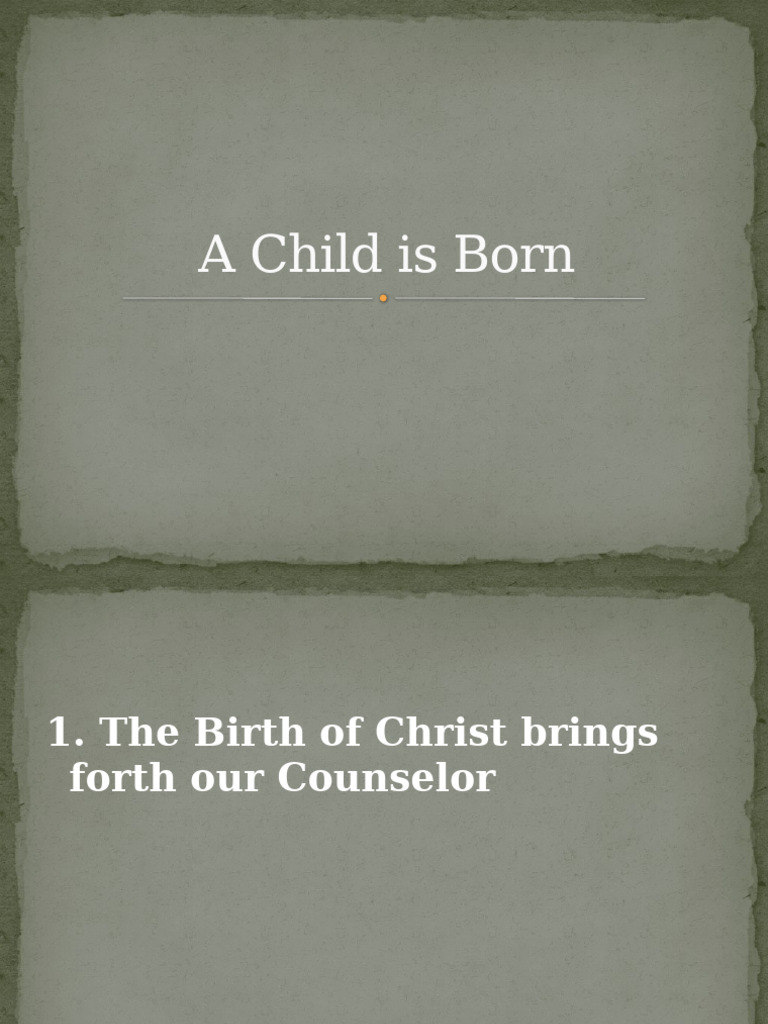 A Child Is Born | PDF