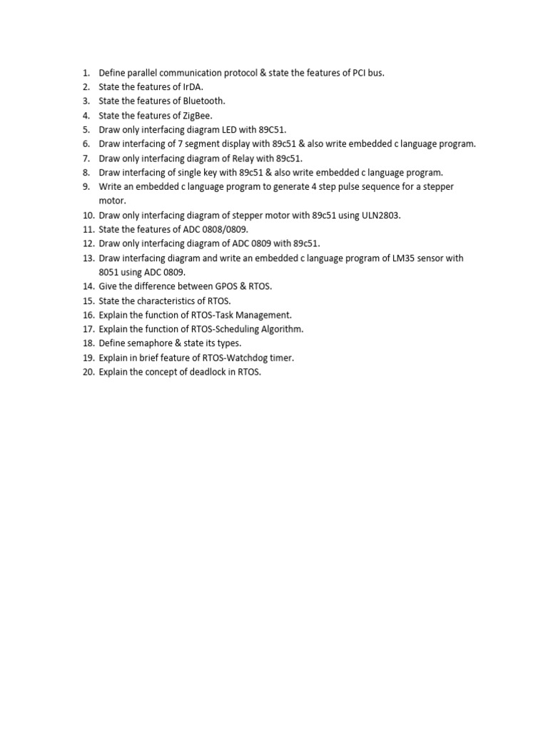 ESY - Important Questions - MSBTE-2 | PDF