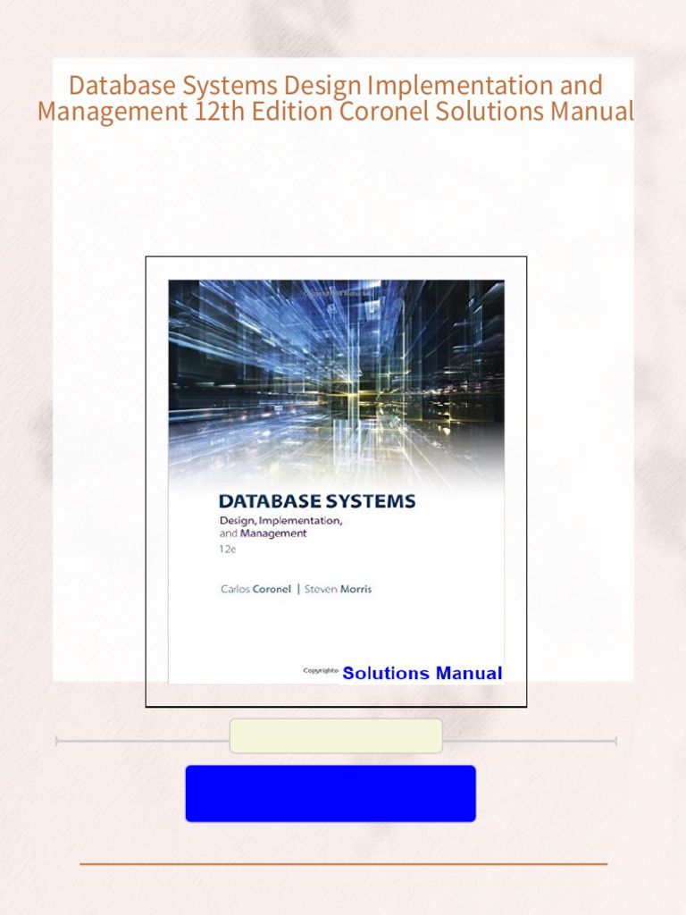 Download full Database Systems Design Implementation and Management ... Download full Database Systems Design Implementation and Management ...
