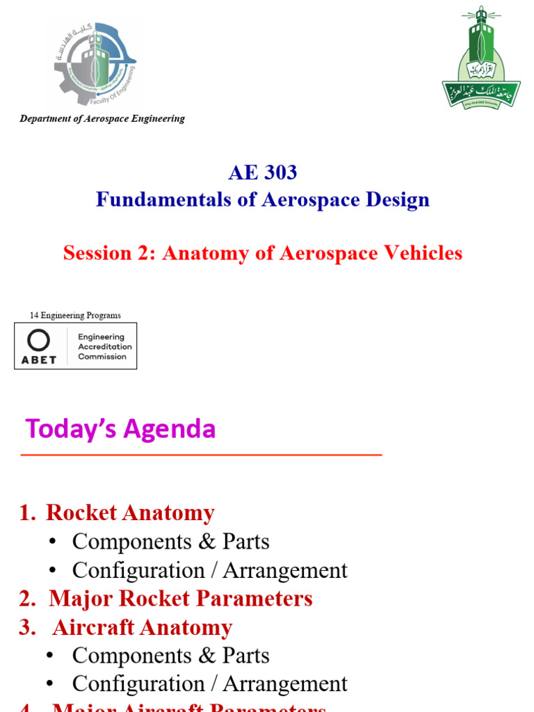 AE 303 Session 2 Anatomy of Aerospace Vehicles | PDF | Empennage | Rocket