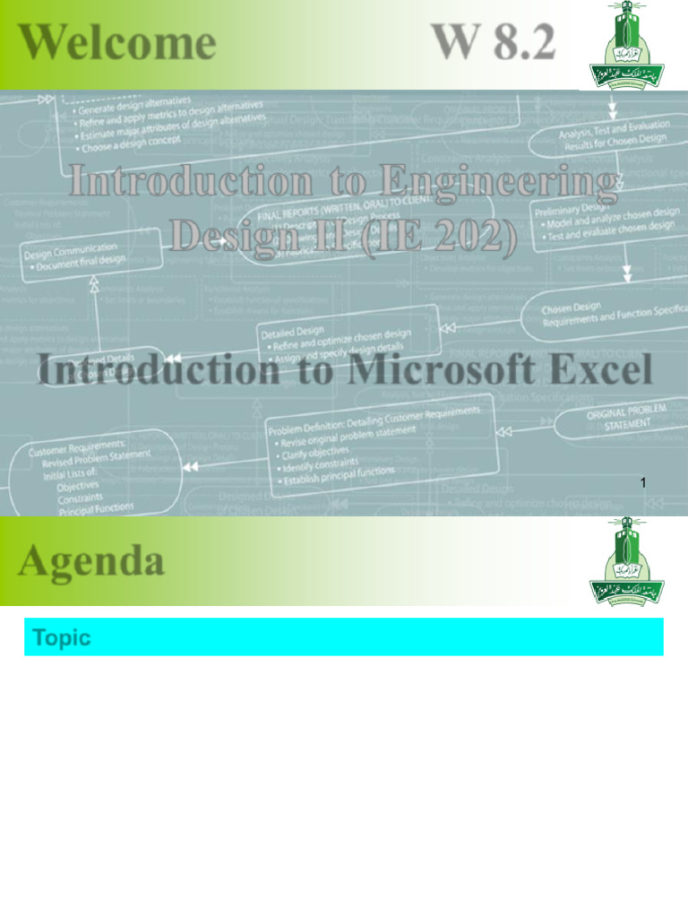 W 8.2 - Introduction To MS Excel | PDF | Microsoft Excel | Spreadsheet