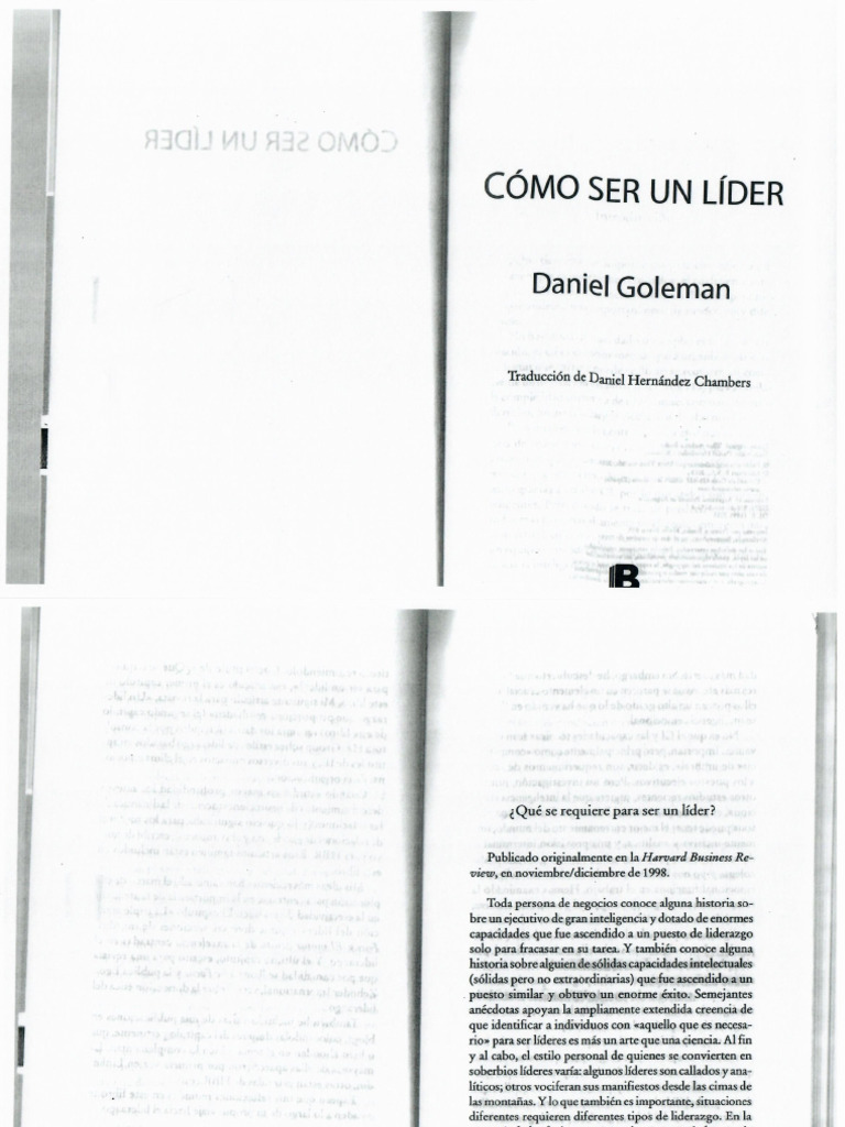 Cómo Ser Un Líder - Daniel Goleman | PDF