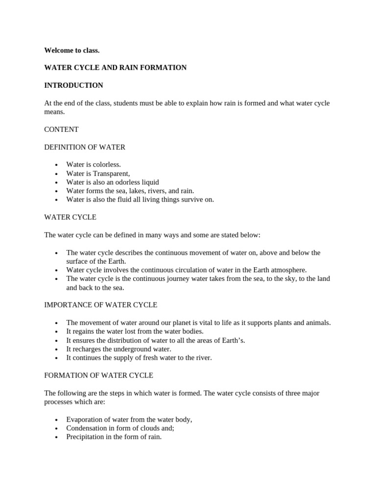 Water Cycle | PDF | Water Cycle | Water