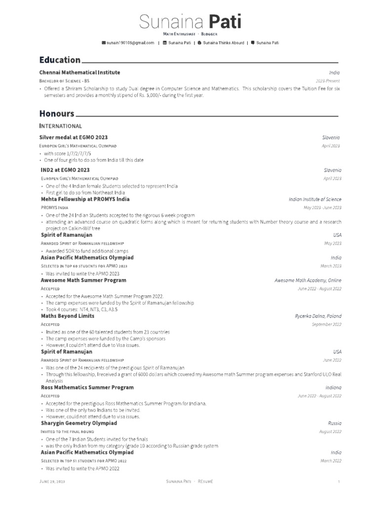 Sunaina Pati | PDF