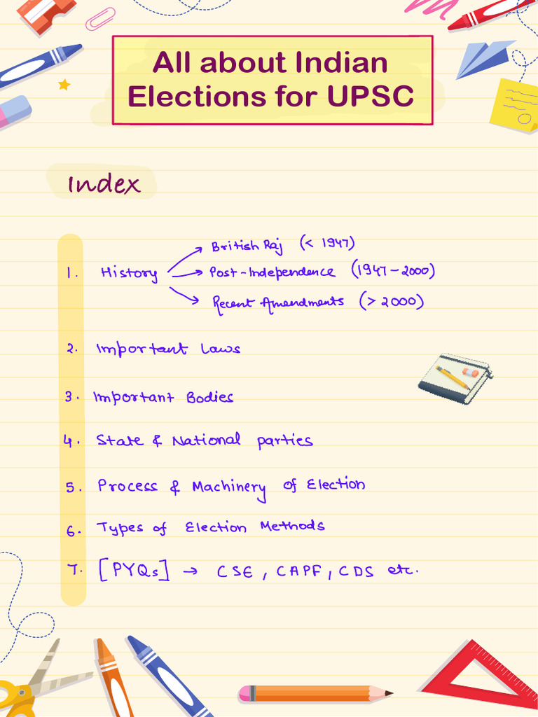 Indian Elections Guide for UPSC | PDF