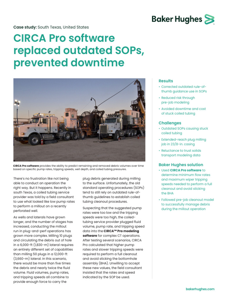 CIRCA Pro Software Replaced Outdated Sops Texas Cs | PDF | Pump