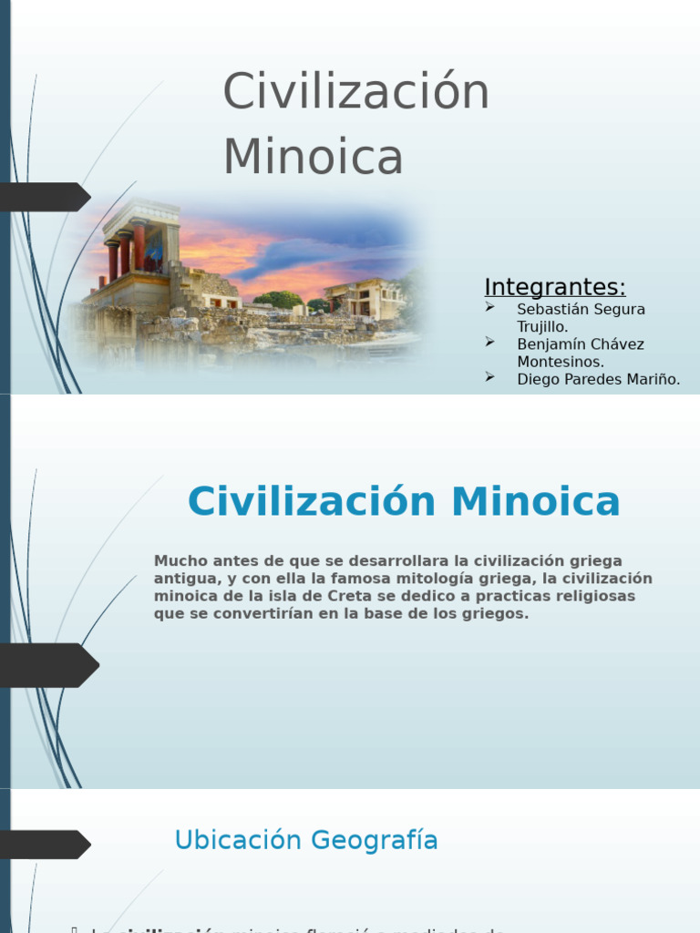 Civilizacion Minoica Dicertacion Grupal | PDF