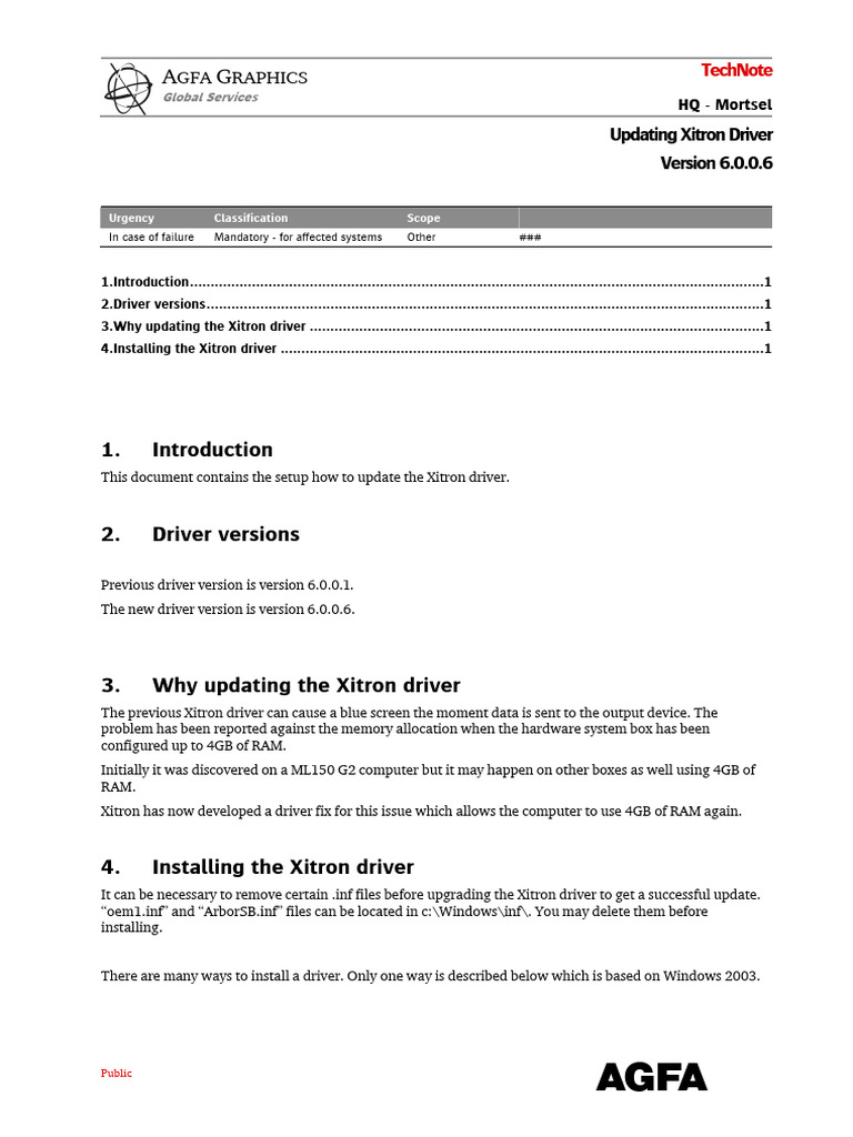 TN Updating Xitron Driver1 | PDF | Device Driver | Computer File