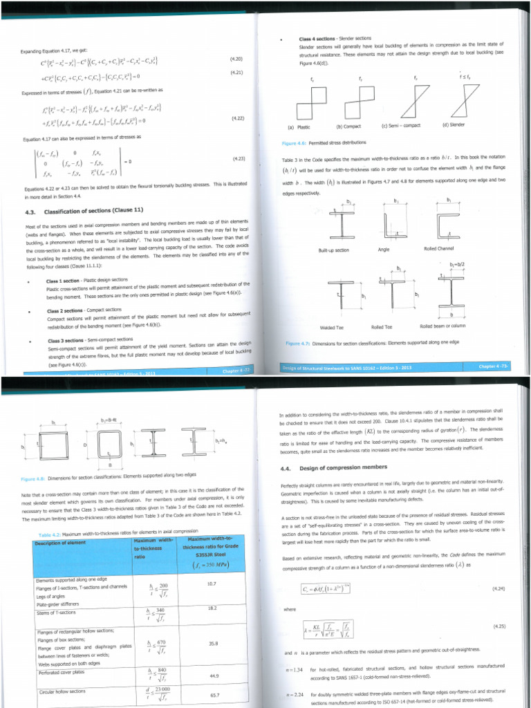 Classification of section (class -1,2,3,4) | PDF