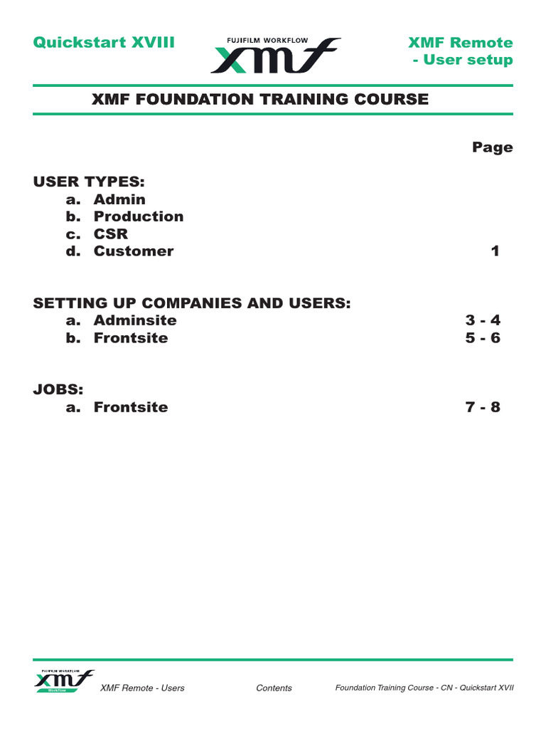 XMF Qs Xviii Remote Users v5c | PDF | System Administrator | Computer Science