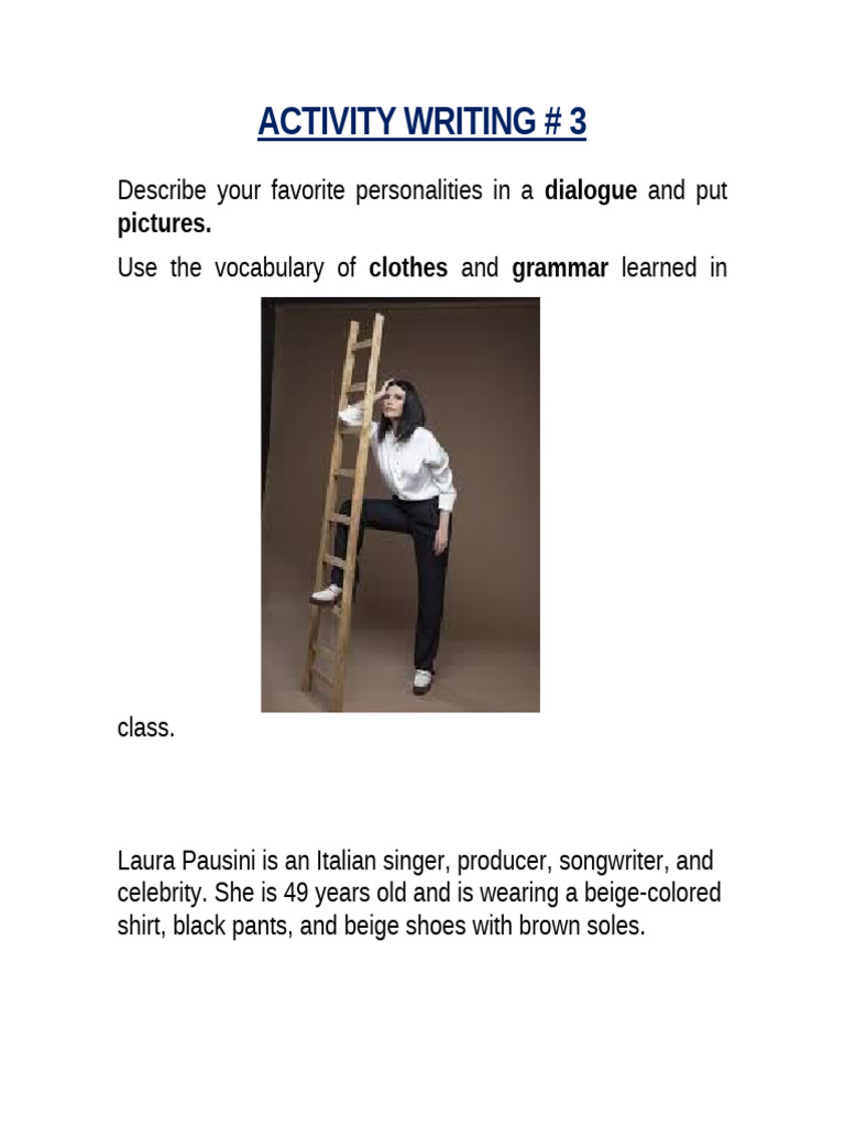 Activity Writing 3 | PDF