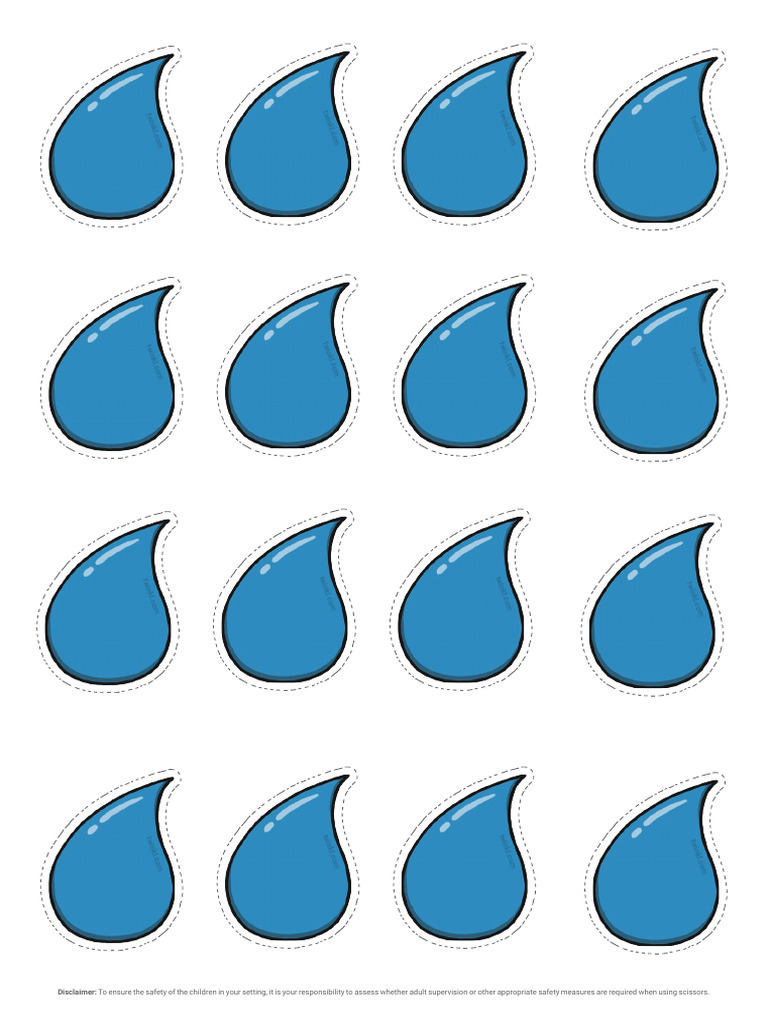 T TP 1680274390 Small Raindrops Cut Outs Ver 1 | PDF