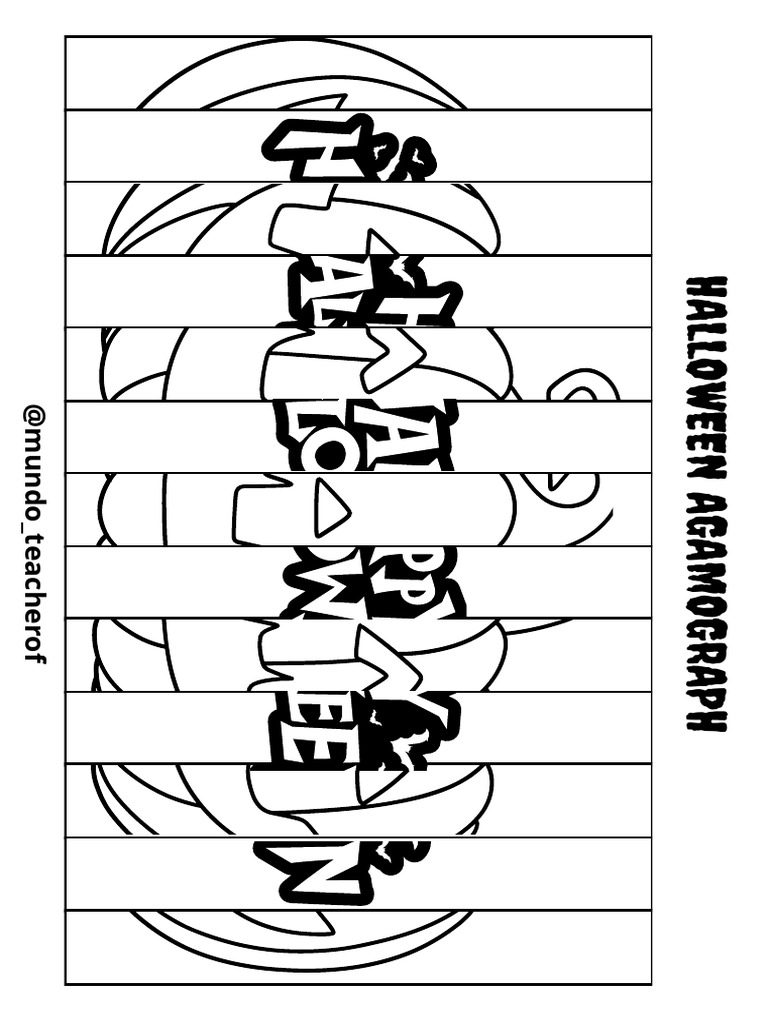 Atividade Halloween Agamograph | PDF