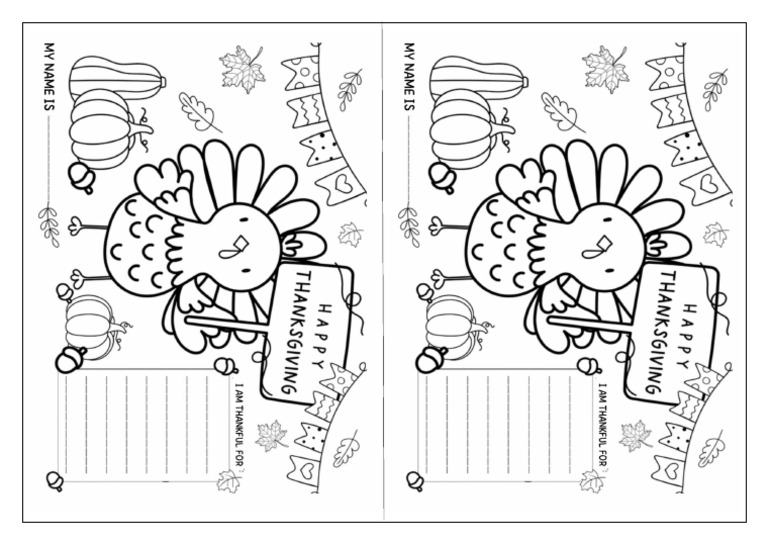 Atividade Thanksgiving 02 | PDF