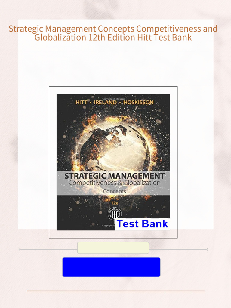 Instant download Strategic Management Concepts Competitiveness and ...
