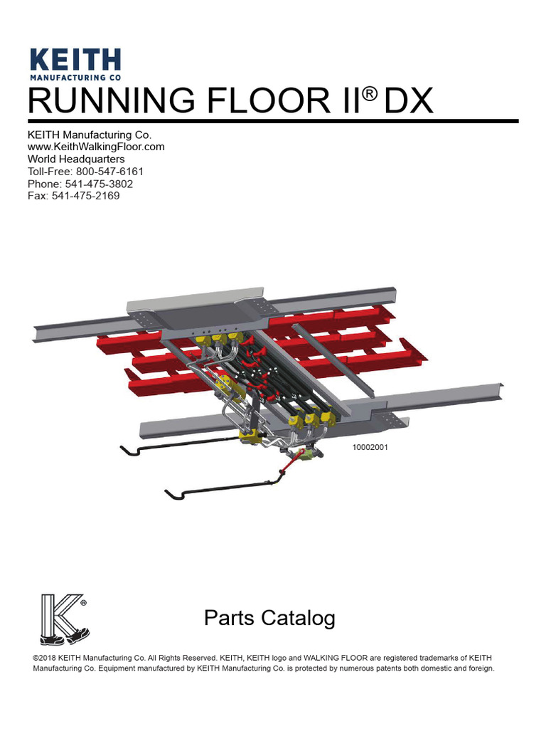 Keith Running Floor II DX Parts Catalog | PDF | Piston | Valve