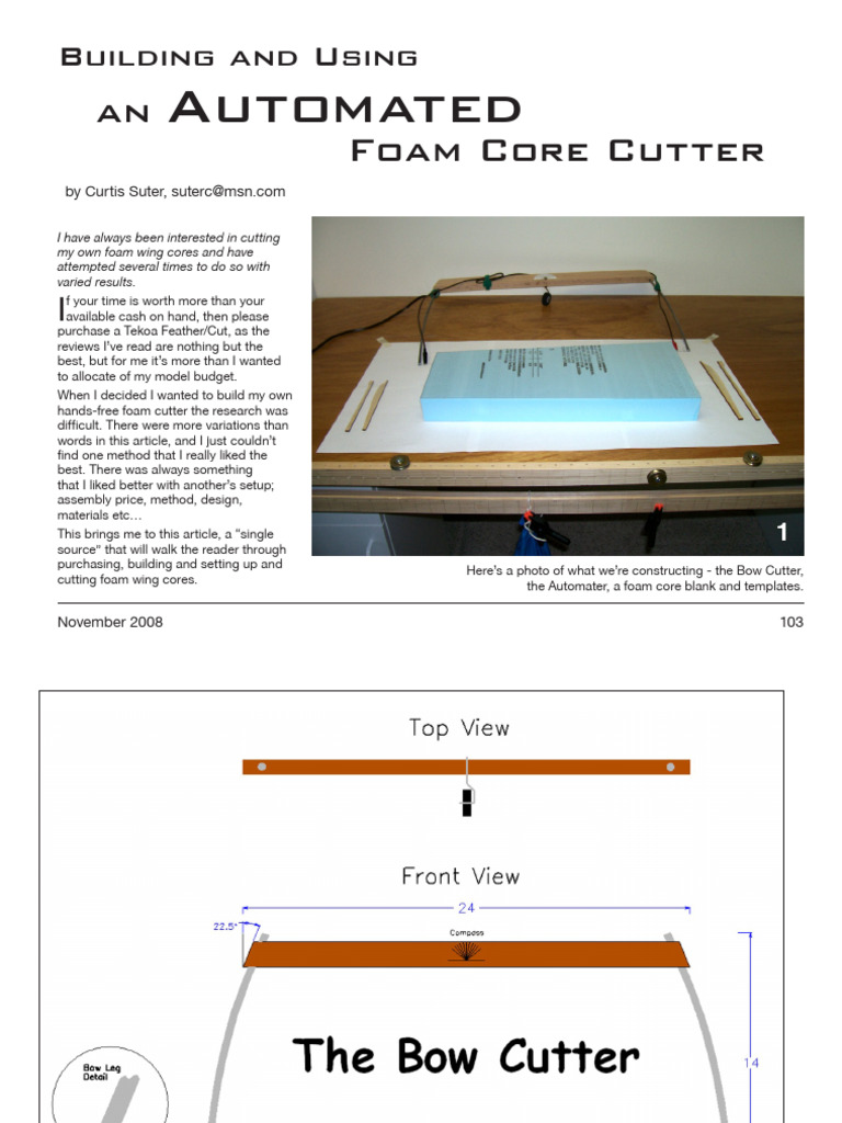 Automatic Foam Cutter | PDF | Drill | Screw
