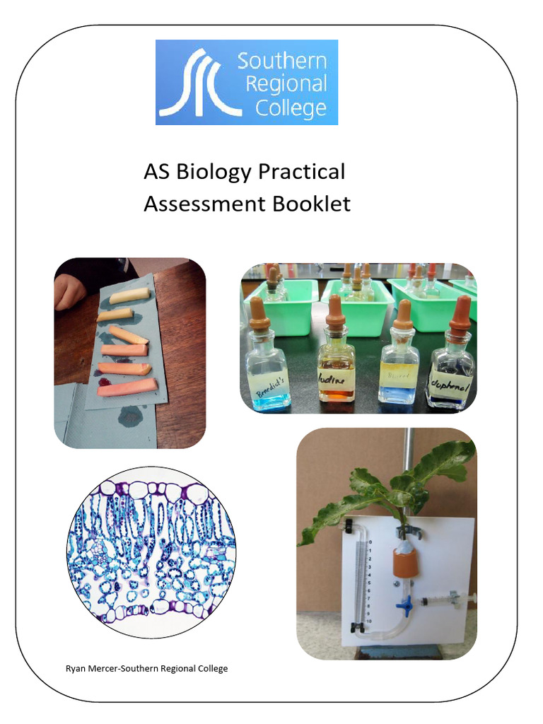 AS Biology Practical Assessment Guide | PDF | Hydrolysis