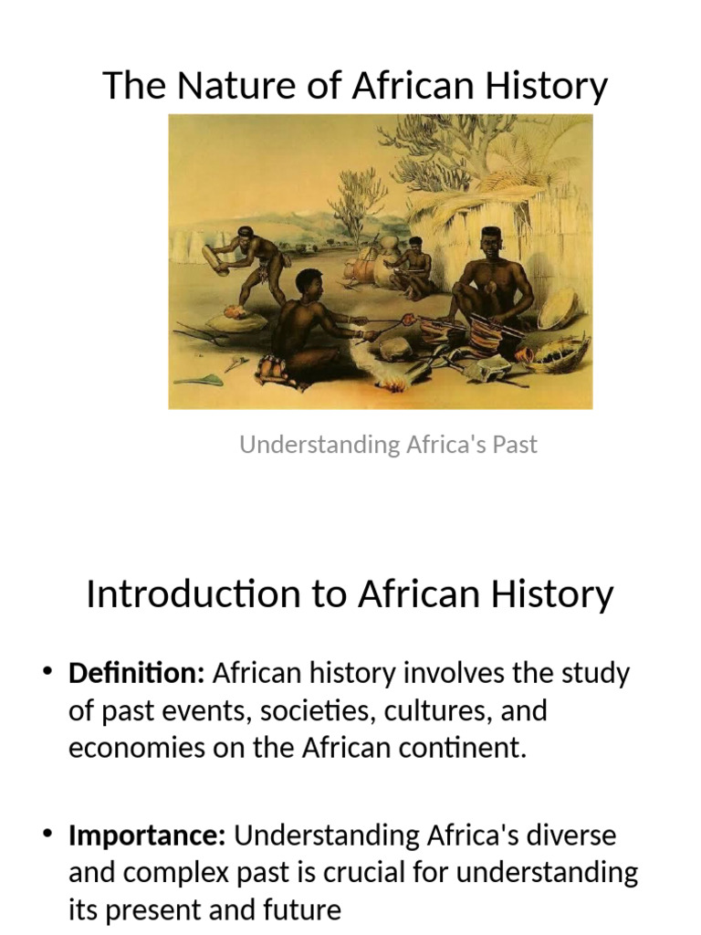 The Nature of African History | PDF | Africa | Trade