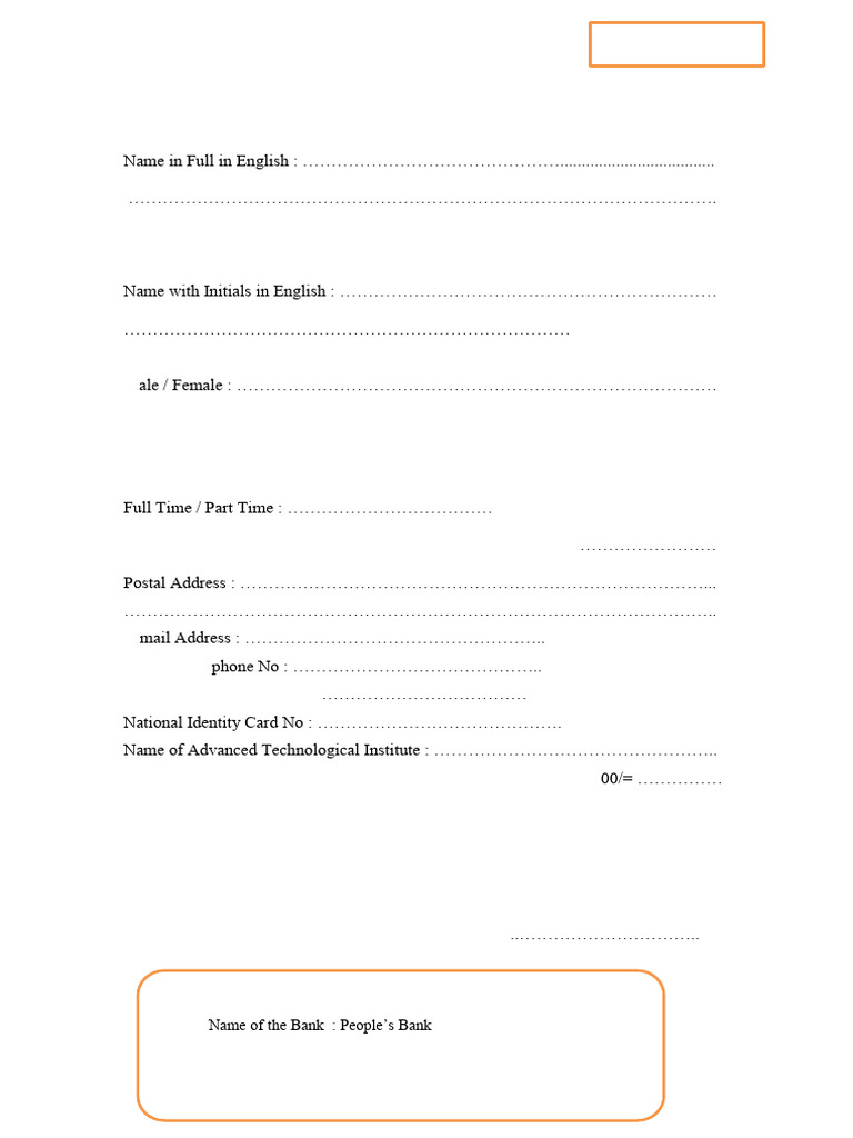 Application for Dc | PDF