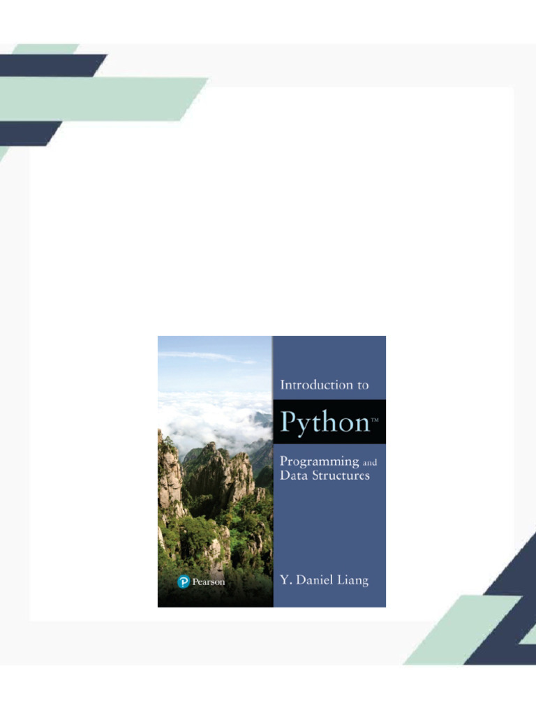 Download full Solution Manual for Revel for Introduction to Python Programming and Data ...
