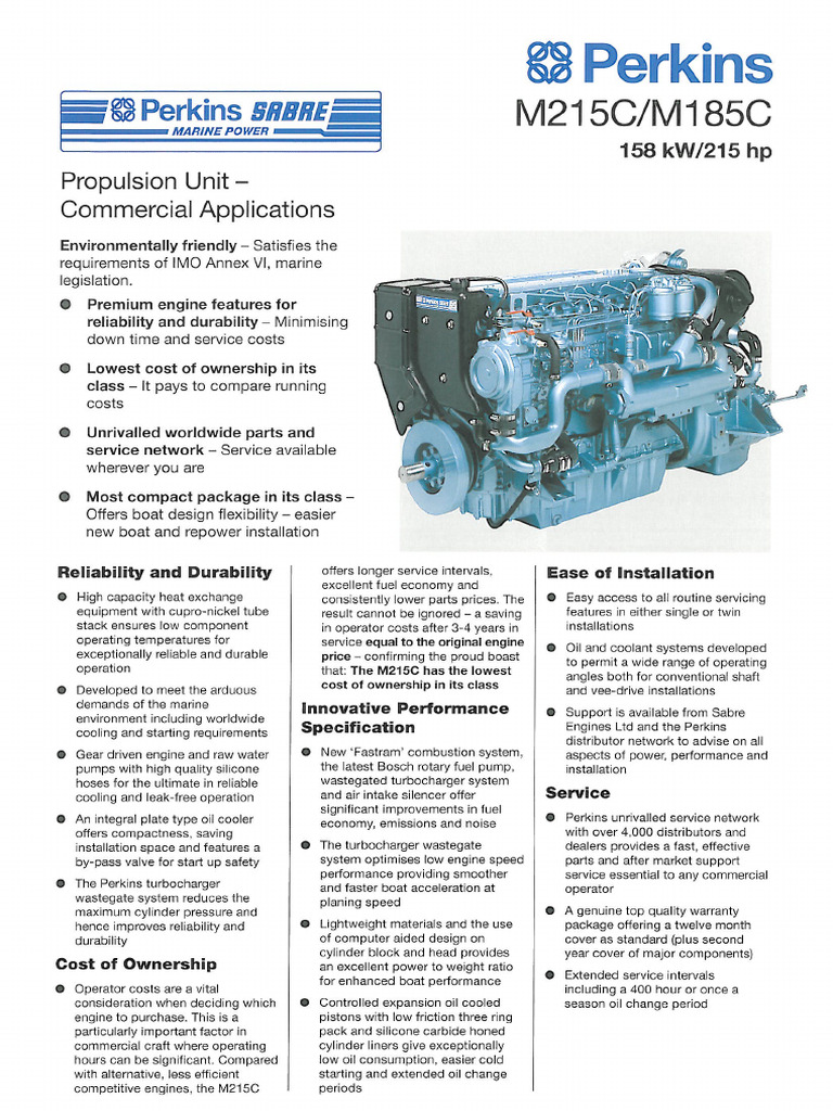 Perkins Sabre m185c | PDF