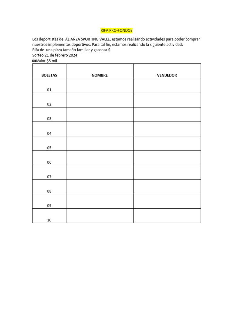 RIFA PROfondos | PDF