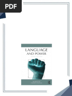 Language and Power | PDF