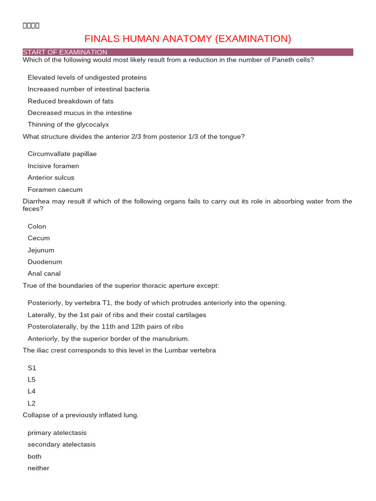 Anatomy Finals | PDF | Heart Valve | Epithelium