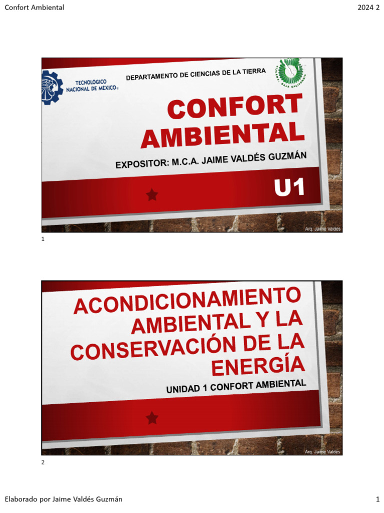 Confort Ambiental | PDF | Archivo de computadora | Diseño