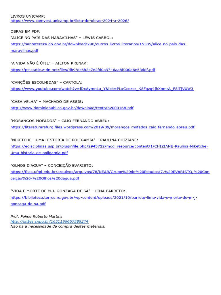 Livros Unicamp | PDF