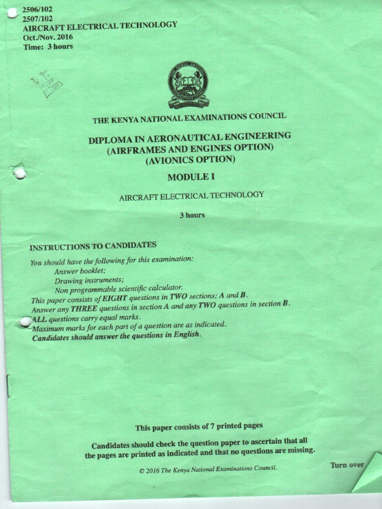 Electrical Exam | PDF