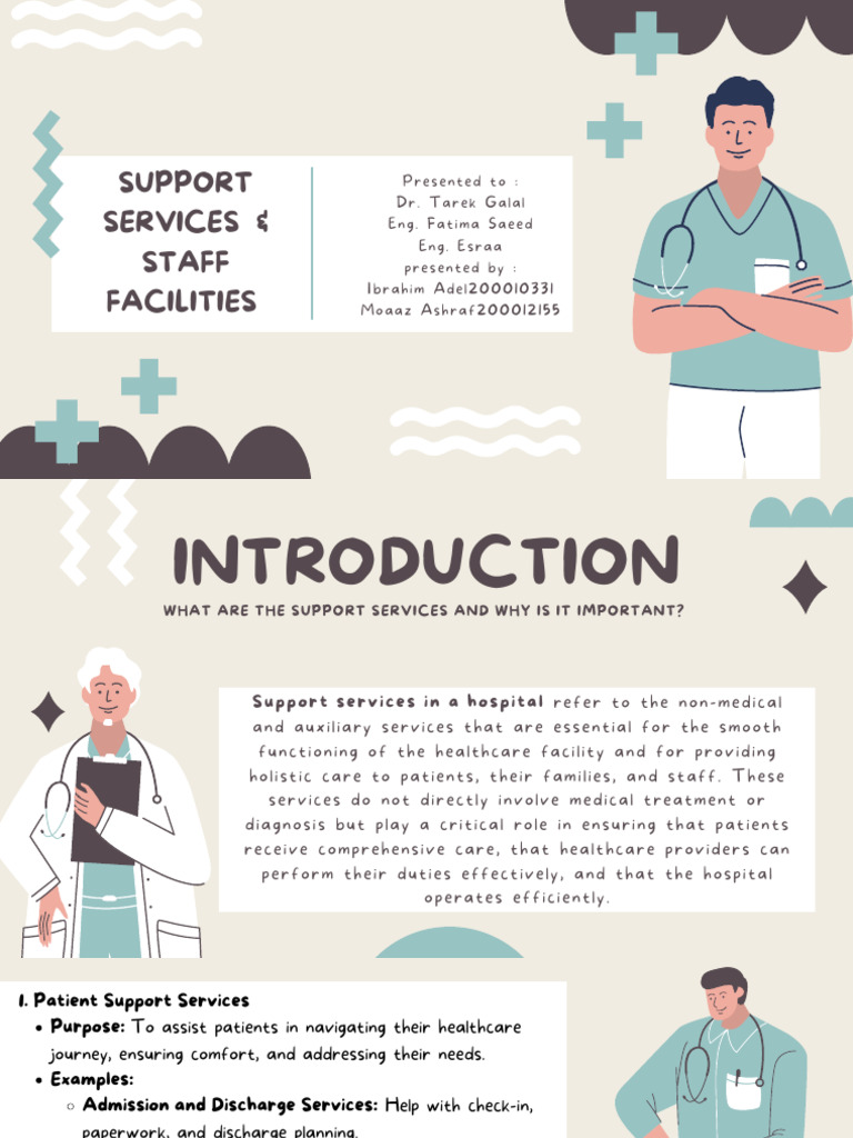 Support Services & Staff Facilities | PDF | Medicine | Health Professional