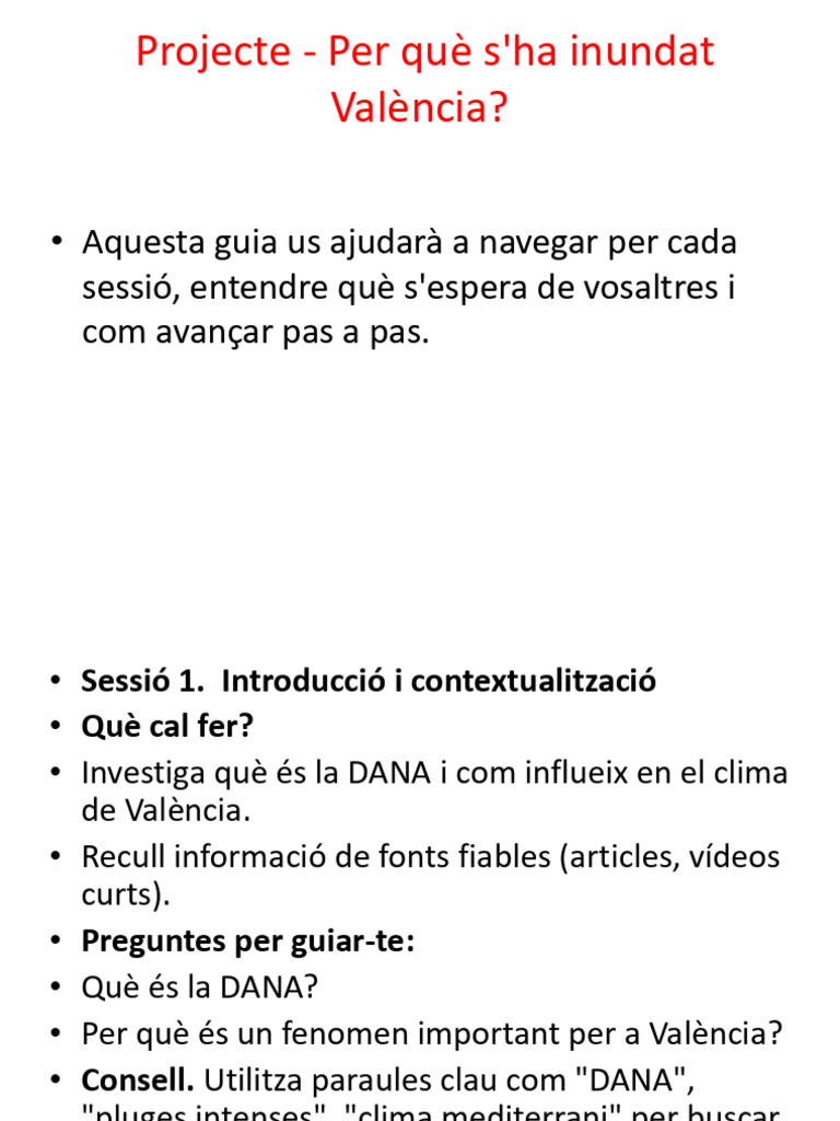projecte DANA VALÈNCIA (2) | PDF