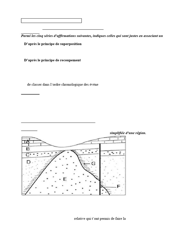 Chronologie et Datation en Géologie 3ème | PDF | Géologie | Granit