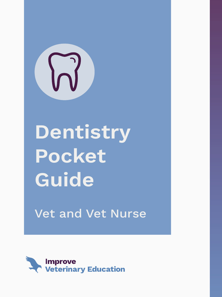 Vet and Nurse Dentistry Pocket Guides | PDF | Periodontology | Tooth