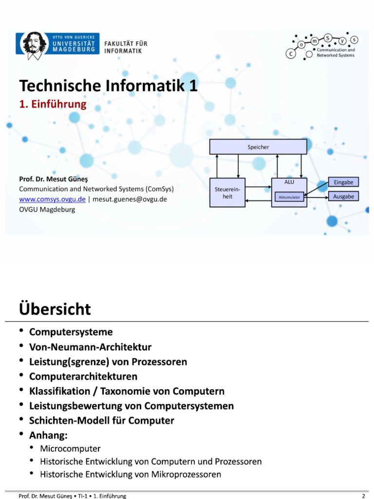 Technische Informatik Uni Magdeburg | PDF