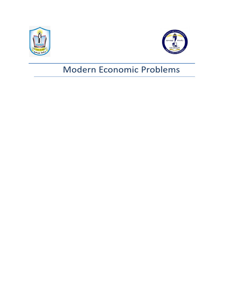 Modern Economic Problems - EECO421 | PDF | Securities (Finance ...